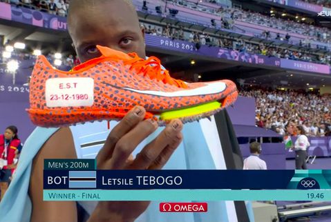 'For you mum' - Letsile Tebogo dedicates historic Olympic 200m gold to ...
