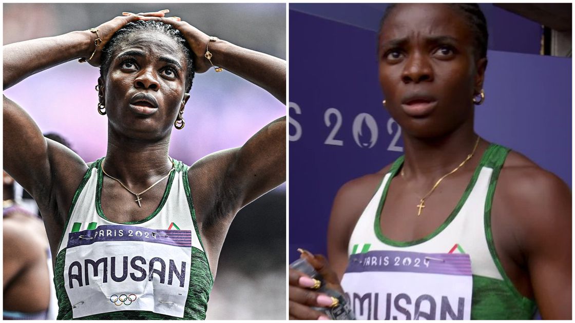 BREAKING: Heartbreak for Nigeria as Tobi Amusan crashes out of Paris ...
