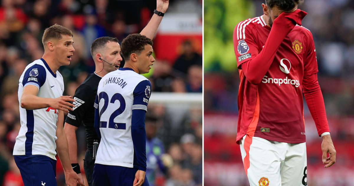 How Manchester United were able to overturn Bruno Fernandes' red card ...