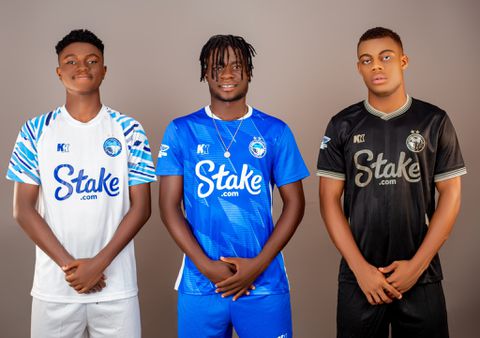 Daniel Daga models Enyimba FC's carefully designed home, away and ...