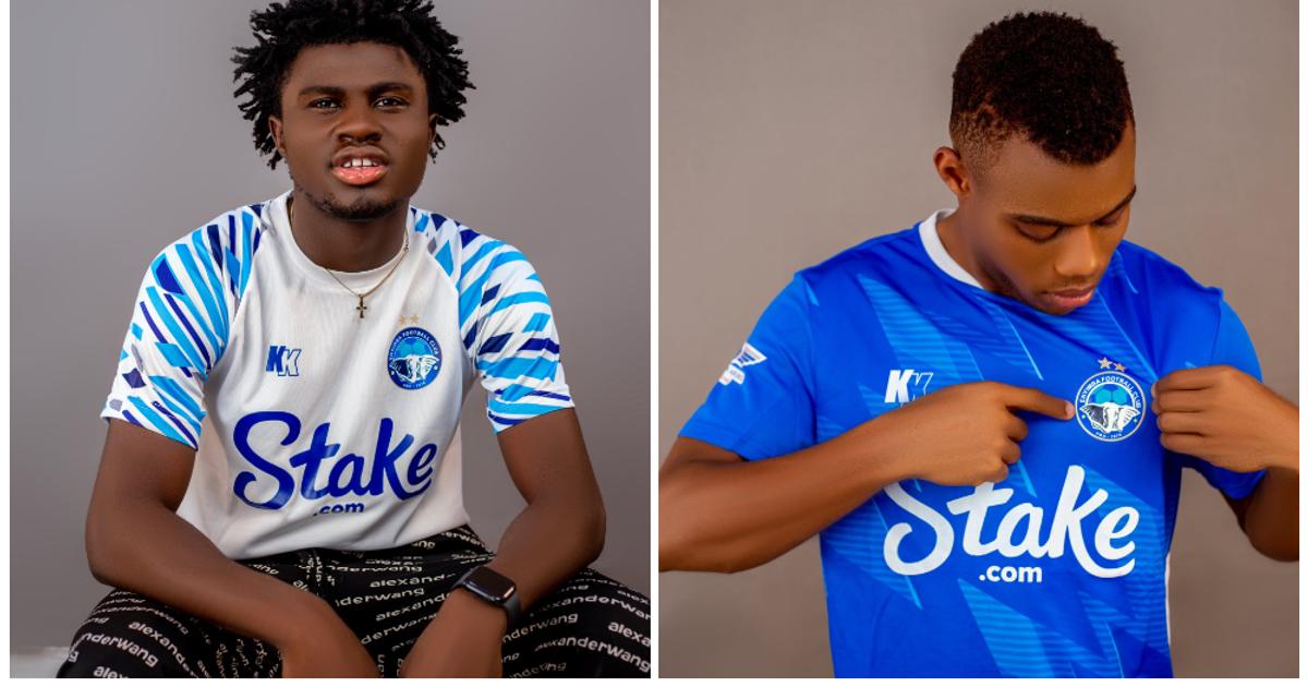 Daniel Daga models Enyimba FC's carefully designed home, away and ...