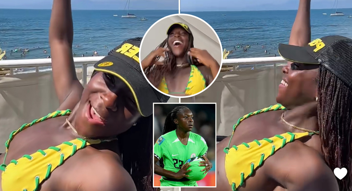 Michelle Alozie reminds fans of her sexy looks with bikini snaps as Super Falcons star enjoys ...