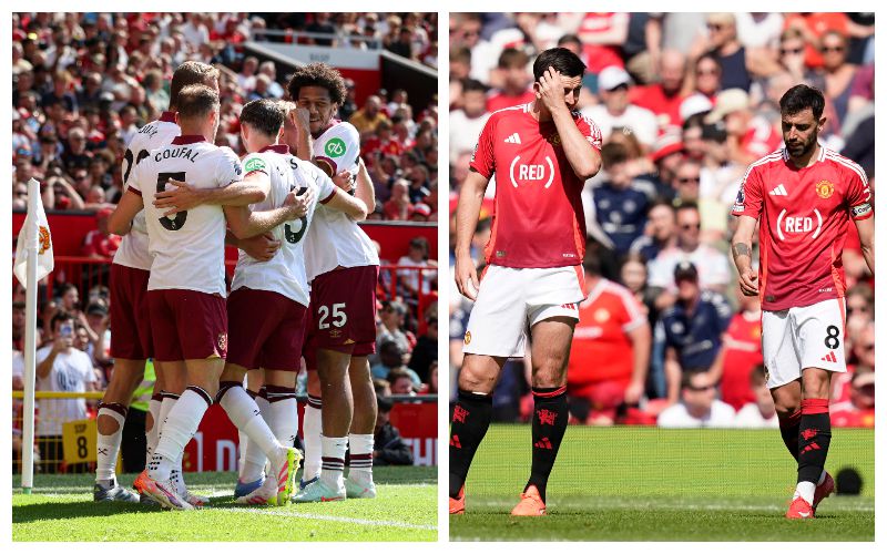 Manchester United poor Premier League form continue as West Ham shock Red Devils at Old Trafford ...