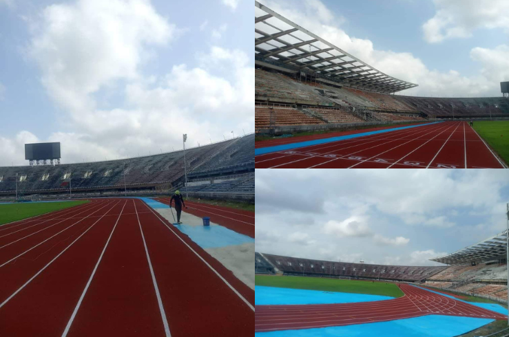 National stadium Surulere wears new look, tracks and football field ...