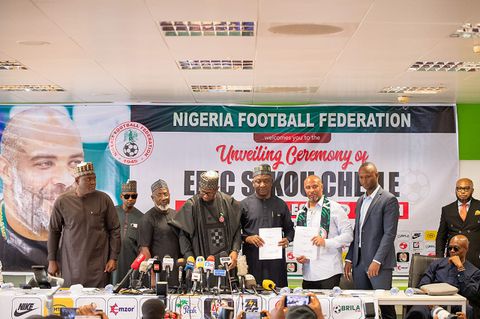 A new dawn is here: NFF unveils Eric Chelle as new Super Eagles head ...
