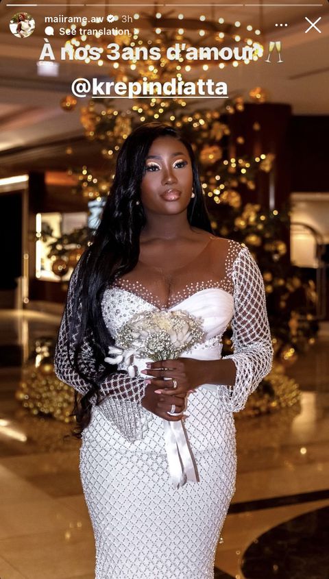 Krépin Diatta: Stunning wife of Suspended Senegal star celebrates 3 ...