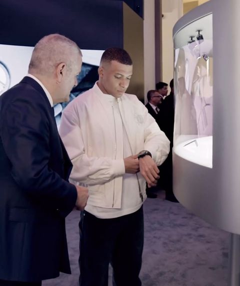 Madrid-bound Mbappé poses with Hublot CEO during Watches and Wonders ...