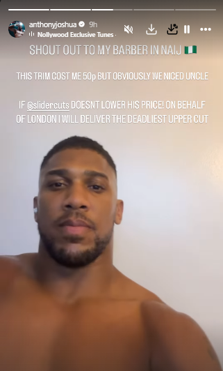 Anthony Joshua gets street-side Haircut in Nigeria: Boasts about ...