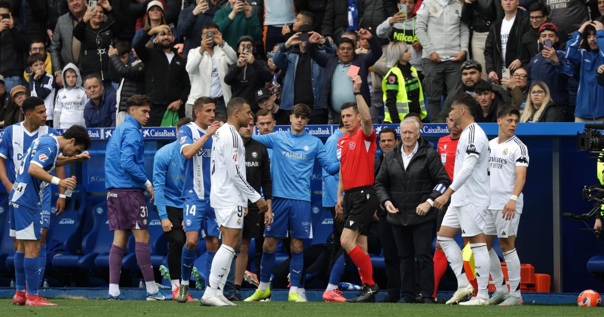 Mbappe red card: What Real Madrid star did after dismissal | Pulse ...