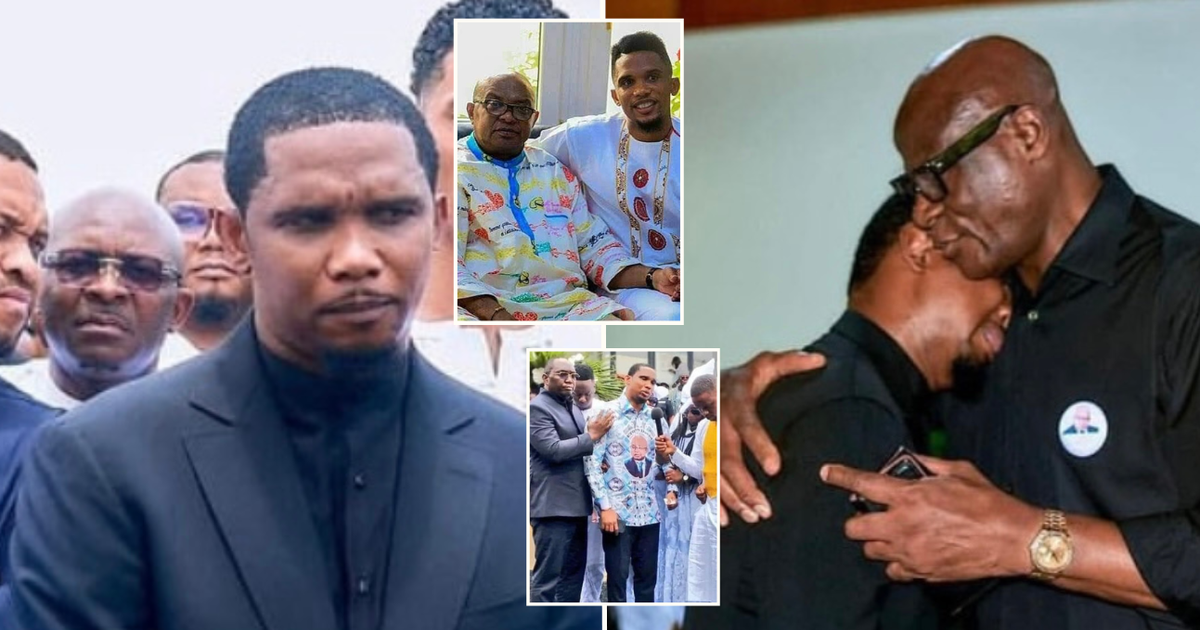 Samuel Eto’o in tears as he finally buries his father 11 months after ...