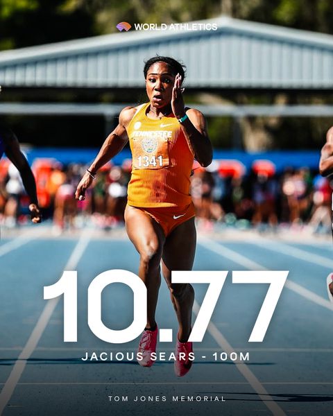 Jacious Sears: New 22-year-old American speedster threatens Sha'Carri ...