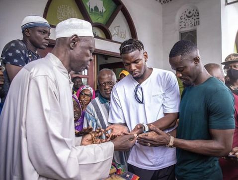 Is he now born again? Ex-Man U star Pogba turns to God by donating to ...
