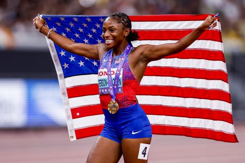 Melissa Jefferson-Wooden: World's fastest woman defeats 100 random men ...