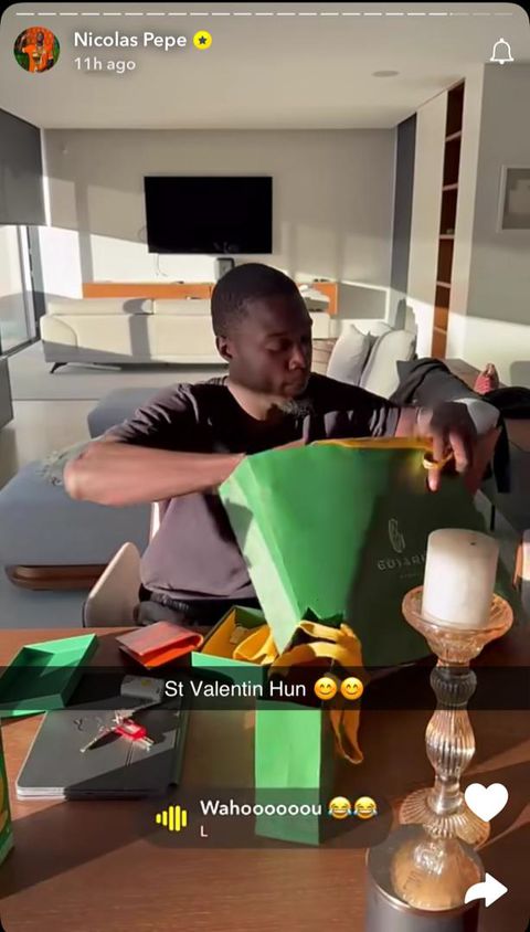 Nicolas Pepe receives 'surprise' Valentine’s Day gift from p*rnstar ...