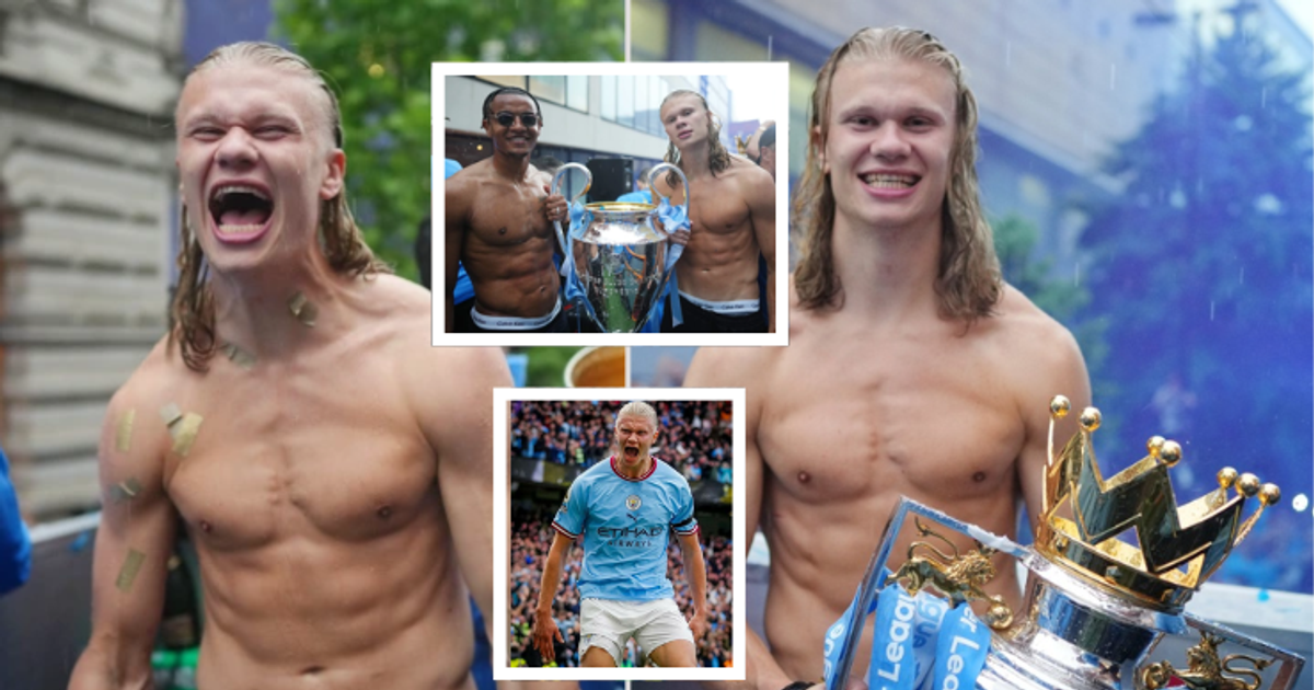 Erling Haaland: Man City star shows off insane 7-week body ...