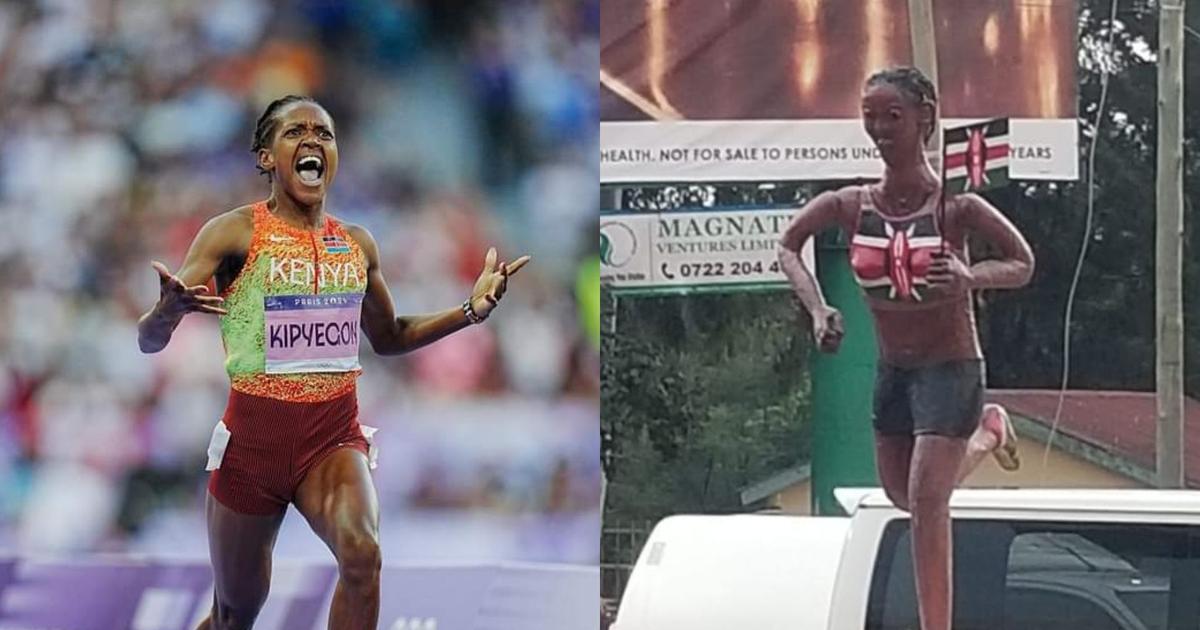 Statue of alleged Faith Kipyegon removed overnight amid public ...