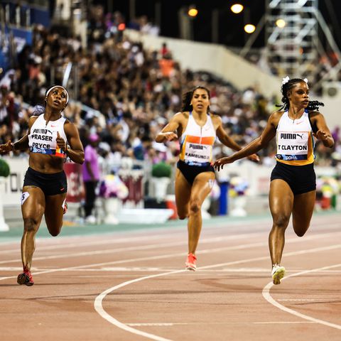 Jaimaican Sprinter Tina Clayton Reflects on Doha Diamond League Defeat to Twin Sister Tia ...