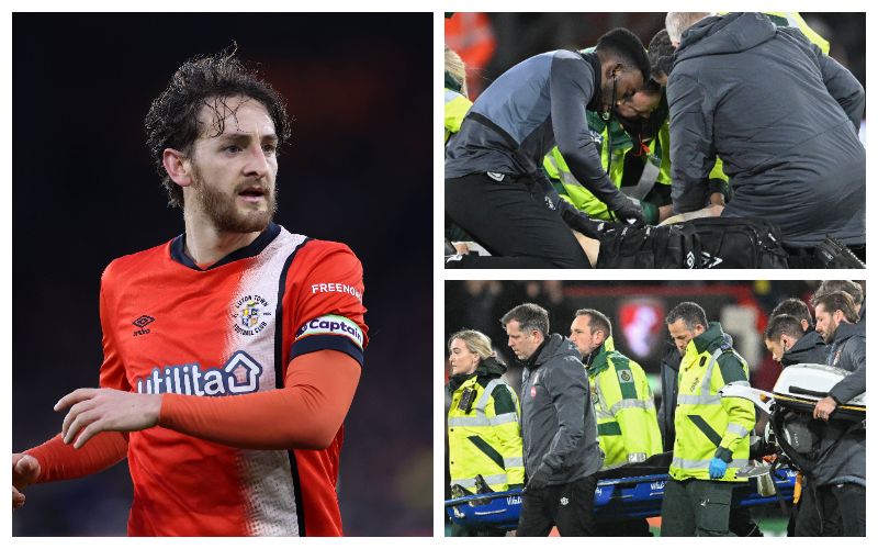Luton Town gives update on Tom Lockyer following his sudden collapse on ...