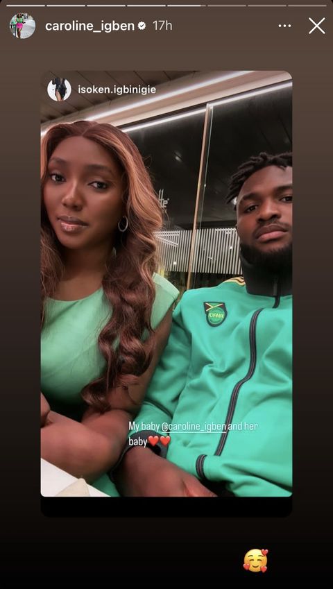 Super Eagles star and Nollywood actress Caroline Igben spark dating ...