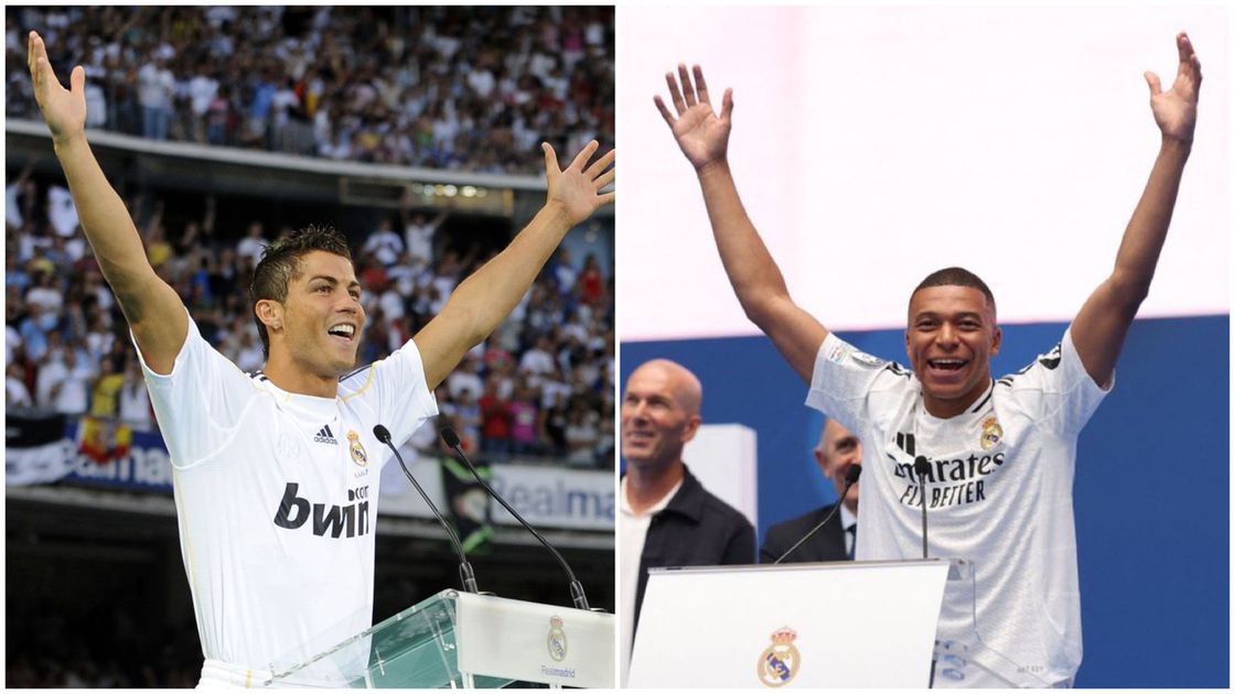How Mbappe compares to his idol Cristiano Ronaldo after Real Madrid ...