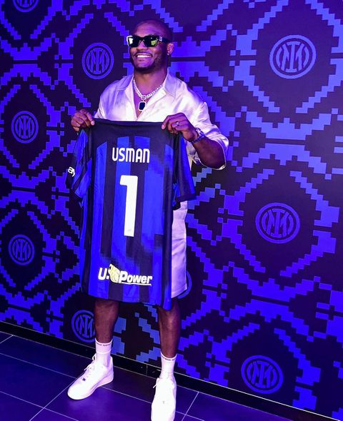 Kamaru Usman: Nigerian Nightmare shows off Inter Milan jersey | Pulse Sports Nigeria