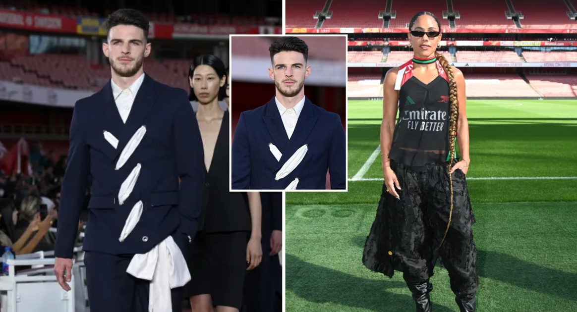 PHOTOS: Declan Rice and Alex Scott stun at Emirates Stadium as Arsenal ...