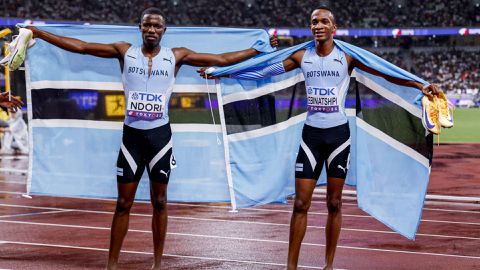 History for Botswana as Busang Collen Kebinatshipi and Bayapo Ndori ...
