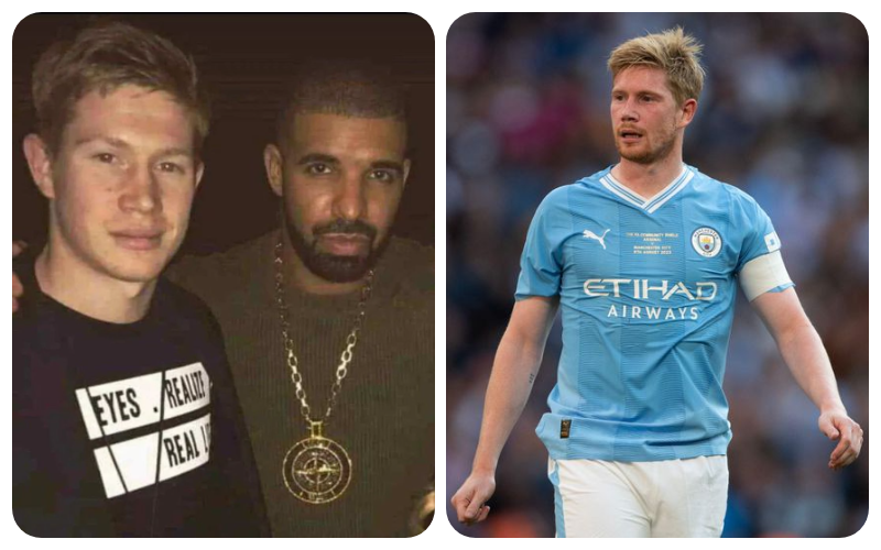 Manchester City star Kevin De Bruyne deny helping Drake write EP song ...