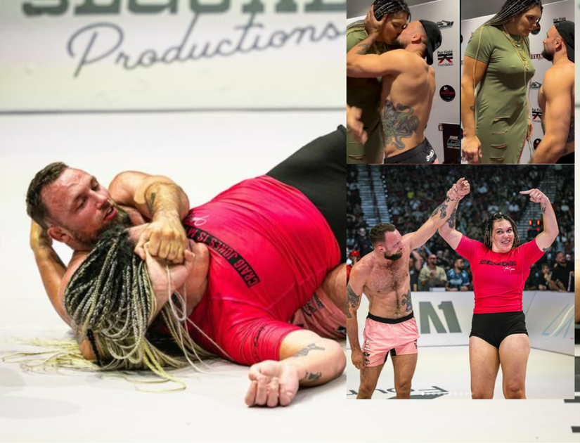 [Watch]- Female MMA fighter getting choked by male counterpart in ...