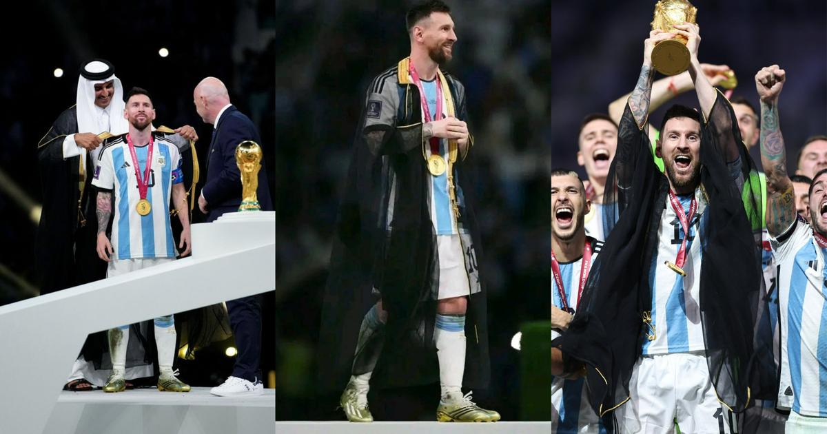Negative reactions as Messi wears Beshth to lift World Cup | Pulse ...