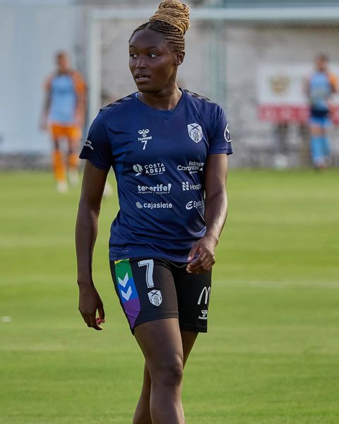 Rinsola Babajide: Super Falcons star leads Tenerife to win Teide Trophy ...