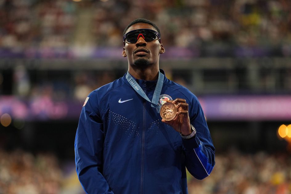 Fred Kerley: Paris Olympics track star tasered and charged with battery on a police officer in ...