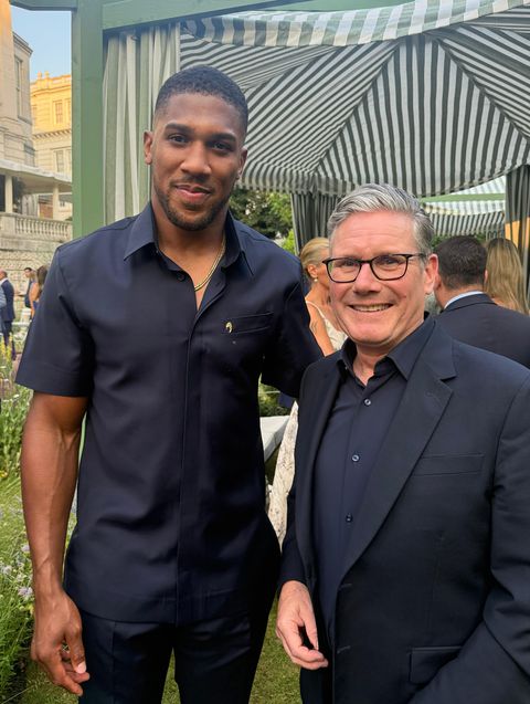 Anthony Joshua returns from Ghana: Teams up with Kemi Badenoch and Keir ...