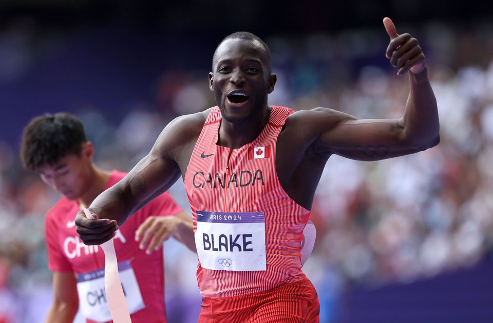 Olympian Jerome Blake storms to fastest time by a Canadian sprinter at ...