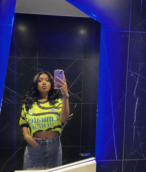 Tolami Benson: Bukayo Saka’s Nigerian girlfriend celebrates Arsenal’s ...