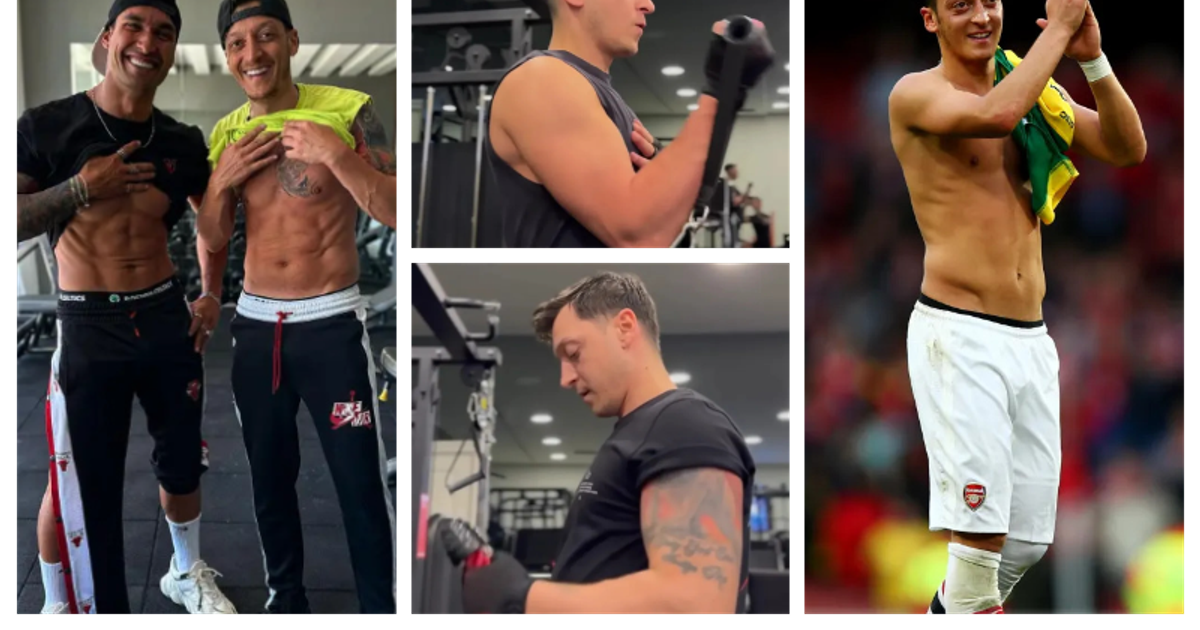 Retired but not resting: Arsenal legend Mesut Özil wows with gym gains ...