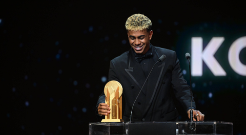 Lamine Yamal wins Kopa Trophy back-to-back at Ballon d'Or | Pulse ...