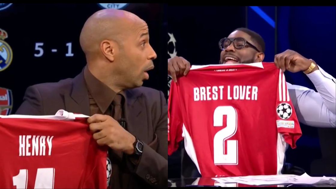 Brest Lover - Micah Richards and Thierry Henry jersey gifts go viral on ...