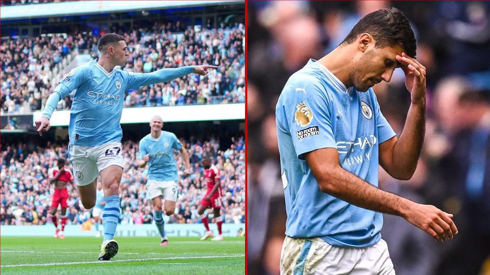 Manchester City Survive Red Card Awoniyi Threat To Defeat Stubborn