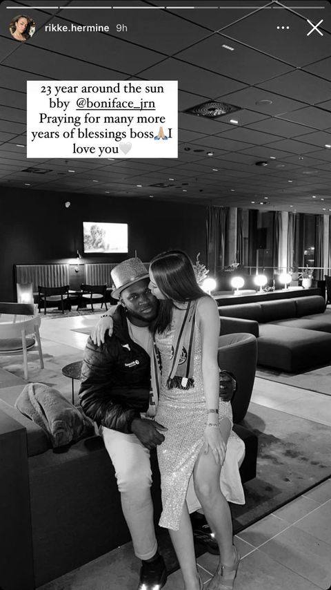 I love you — Victor Boniface’s girlfriend says as Super Eagles striker ...