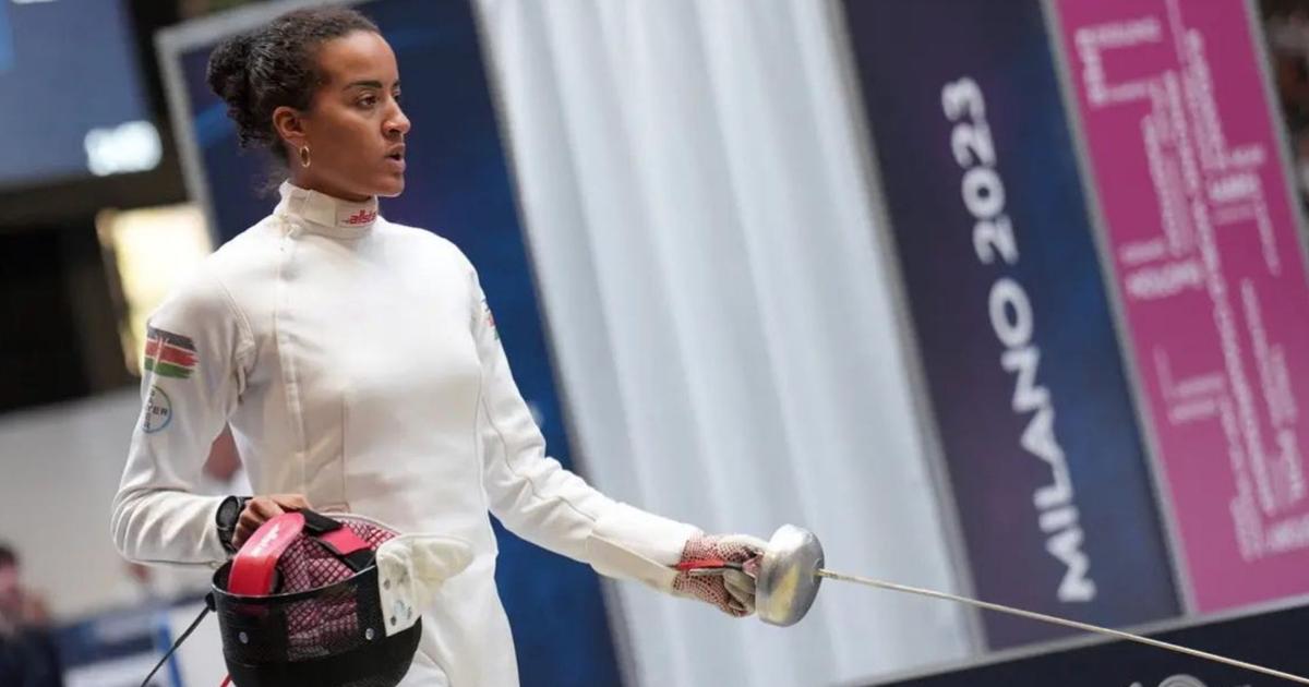 Alexandra Ndolo: German-born Kenyan fencer thrilled to make history ...