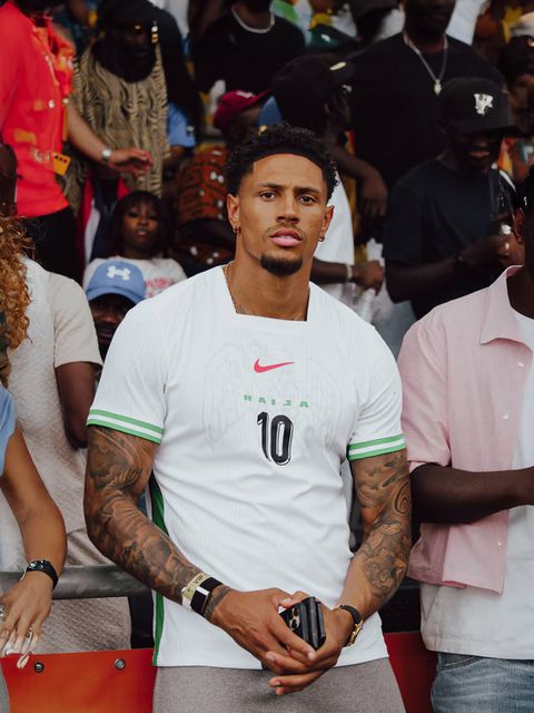 Maduka Okoye: Super Eagles goalie hotshot shows off insane back tattoos ...