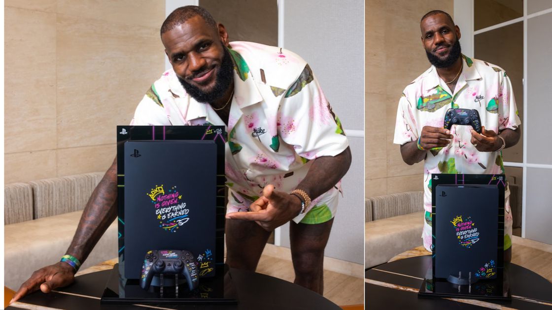 LeBron James: NBA superstar shows off custom PlayStation 5 console | Pulse Sports Nigeria