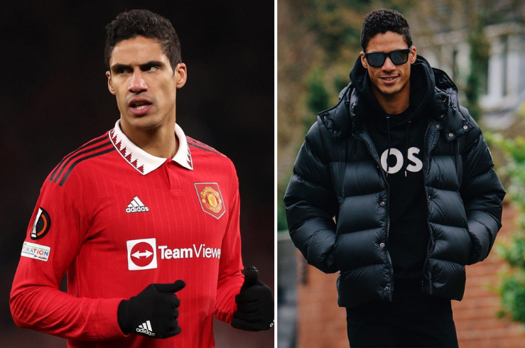 Manchester United star Raphaël Varane goes all black as he models for ...