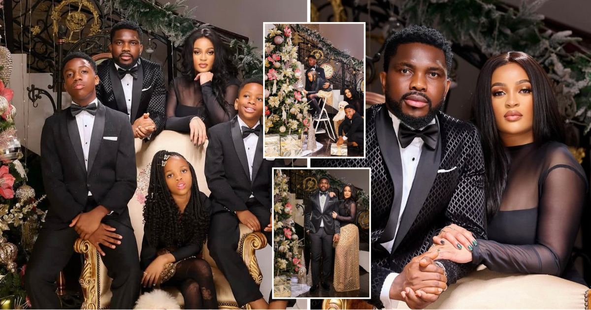 Christmas Day: Super Eagles legend Joseph Yobo and wife Adaeze leave ...