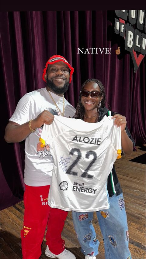 Michelle Alozie: Super Falcons star parties with Nigerian rapper Odumodublvck in Houston | Pulse ...