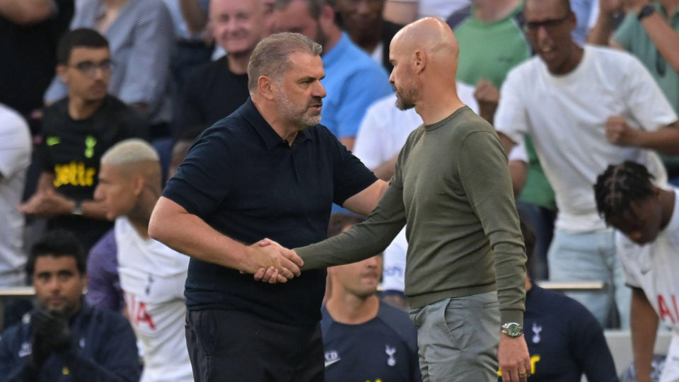 'Ten Hag is doing a good job' — Postecoglou hails Man United boss ahead ...