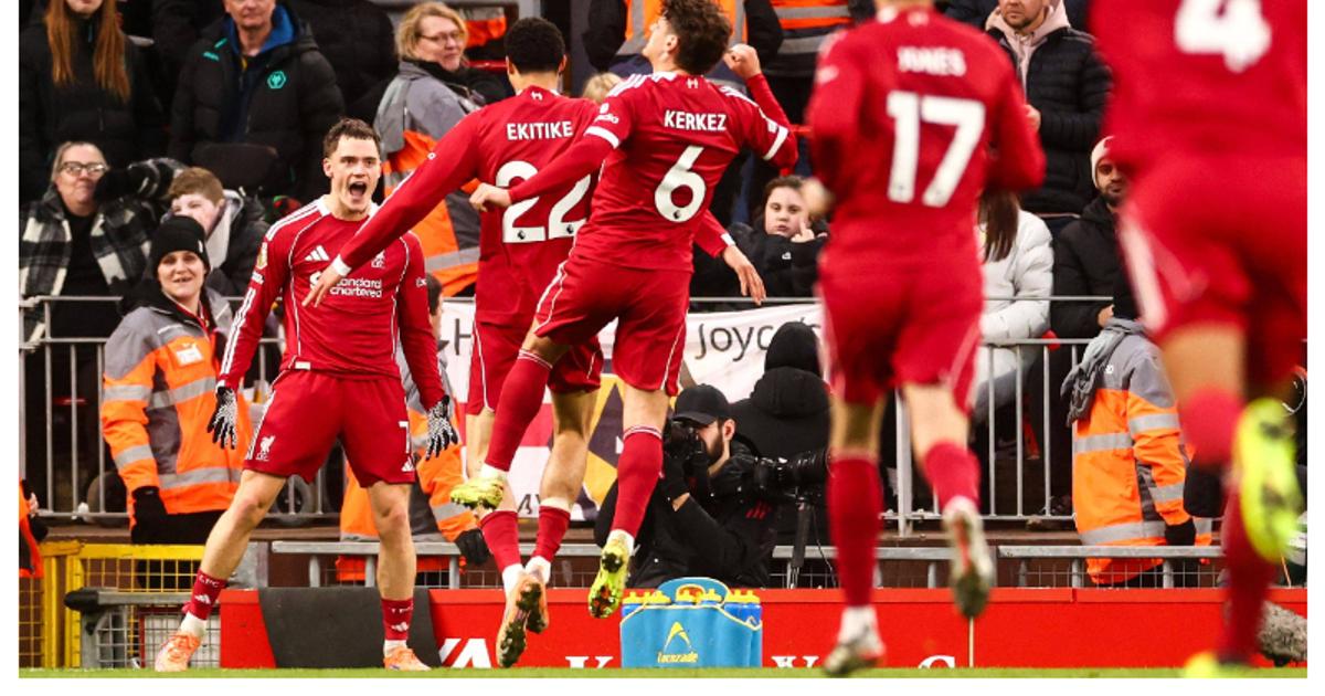 Liverpool vs Wolves: Wirtz scores first EPL goal as Liverpool extend ...