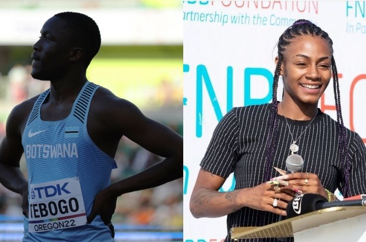 Tebogo blazes to world-leading 19.87s as Sha'Carri Richardson loses in ...