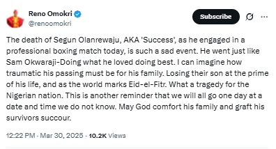Olanrewaju Success and Sam Okwaraji: Nigerians compare boxer collapsing ...